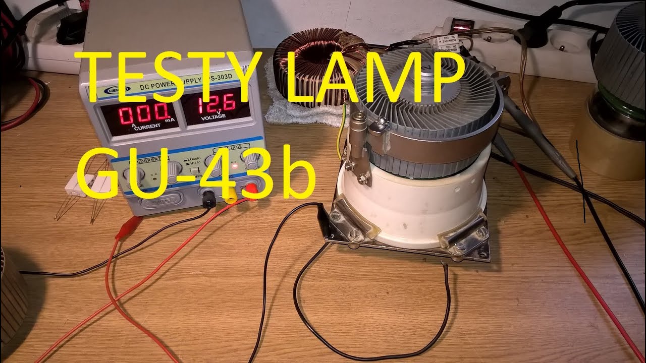 Test lamp GU43b wg metody PA0FRI - YouTube