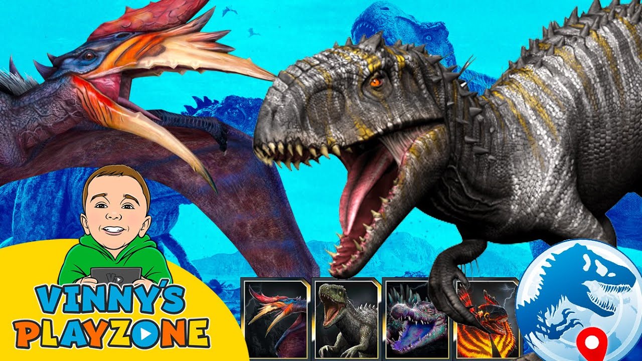 Vinny Does Battle In Jurassic World Alive with new APEX Indonemys and Pteranokyrie - YouTube