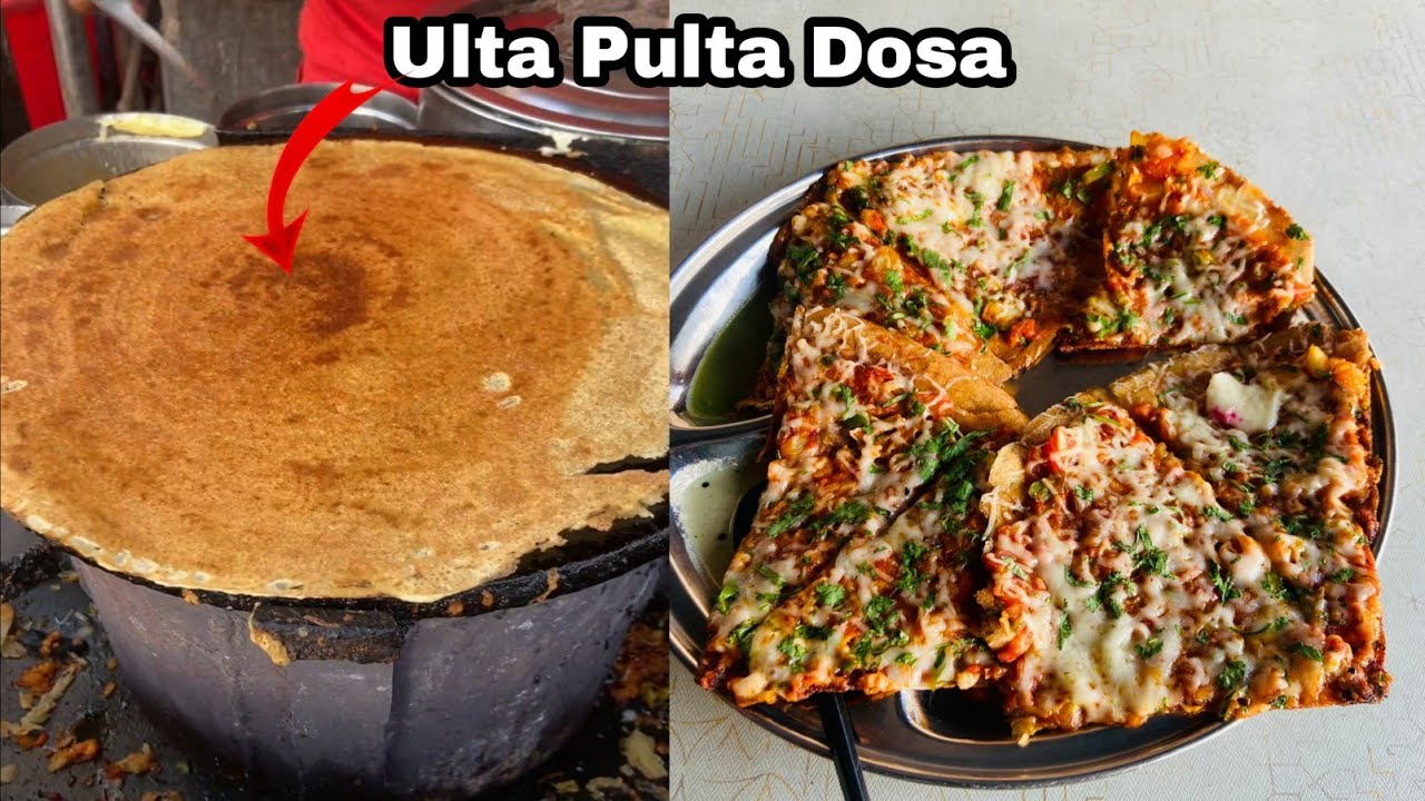Ulta Pulta Dosa 😯😯😯 (दुनिया का पहला उल्टा दोसा) #streetfood #raipur # ...