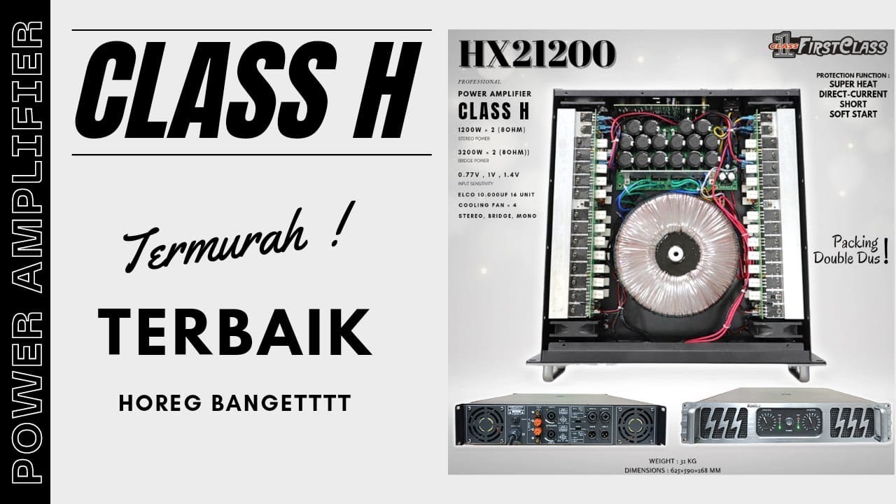 POWER CLASS H TERBAIK DAN TERMURAH !!! FIRSTCLASS POWER AMPLIFIER ...