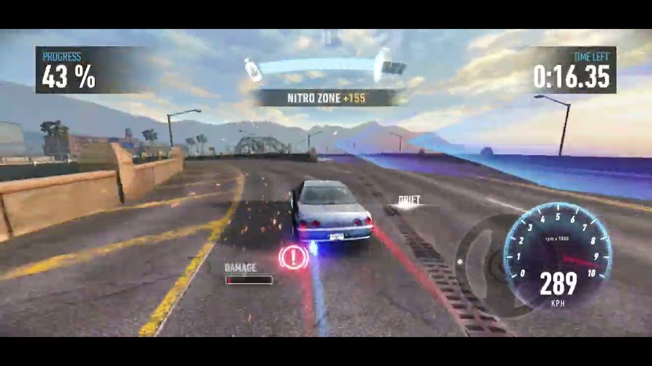 NFS No limits Nissan Skyline R32 with Nitro Race - YouTube