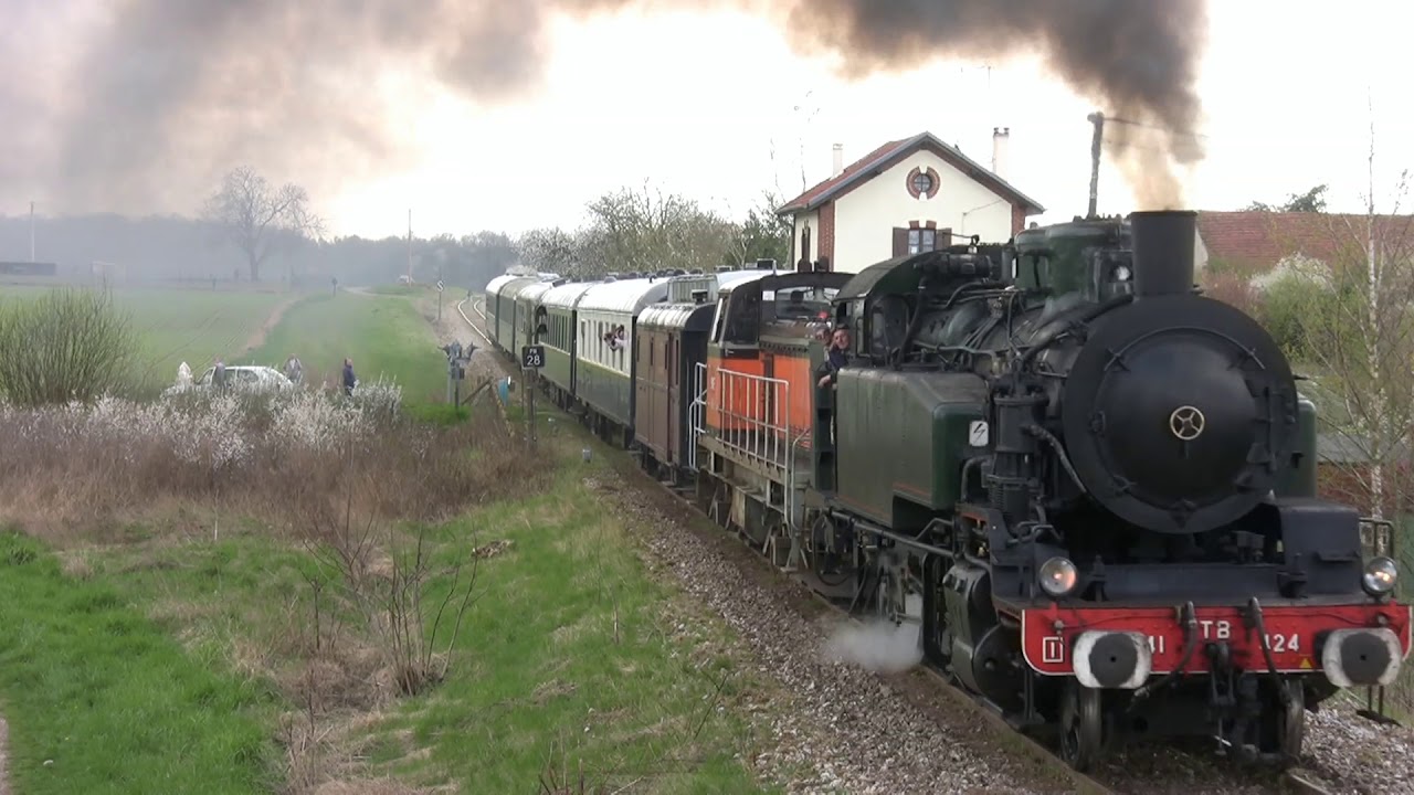 Le 01/04/2017 - 141 TB 424 - Train d'essai Longueville/Villiers-St ...