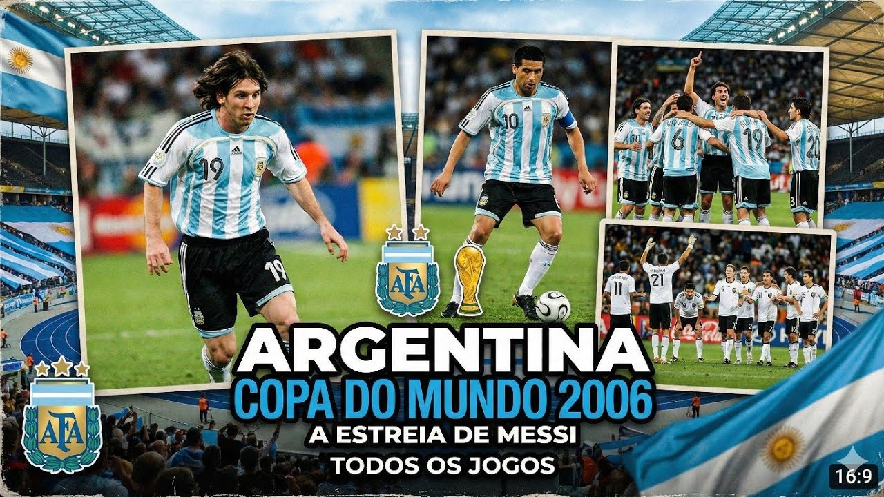 TODOS OS JOGOS DA ARGENTINA NA COPA DO MUNDO 2006 (MESSI ESTREIA) - YouTube