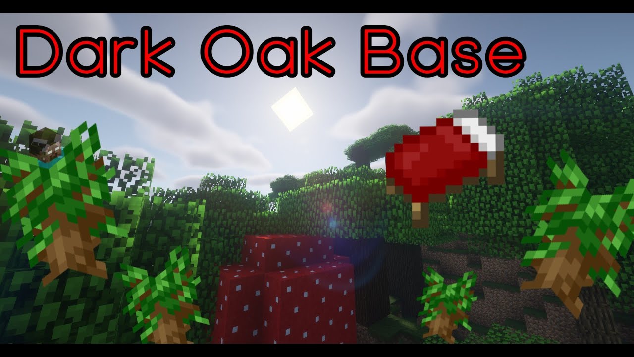 Minecraft: Dark Oak House, Base Tour - YouTube