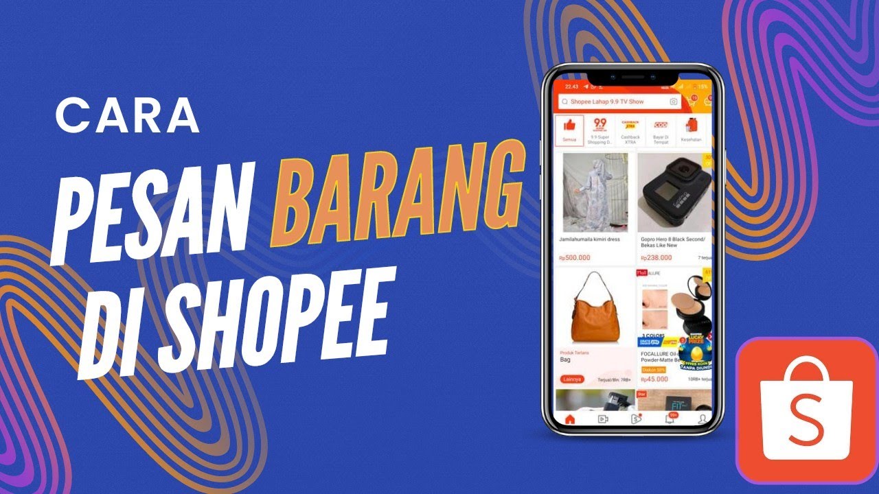 Cara pesan barang di aplikasi Shopee - YouTube