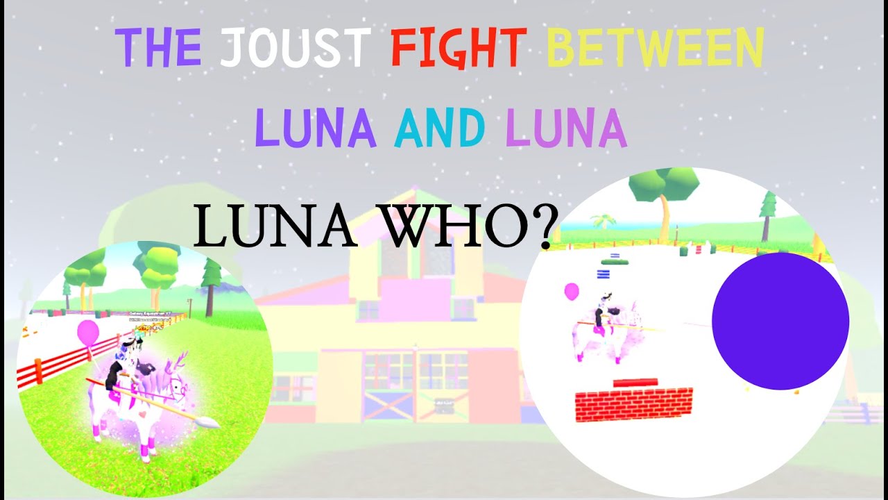 Jousting fight with Luna!!!! LUNA VS LUNA?!? Luna who??? Wild horse ...