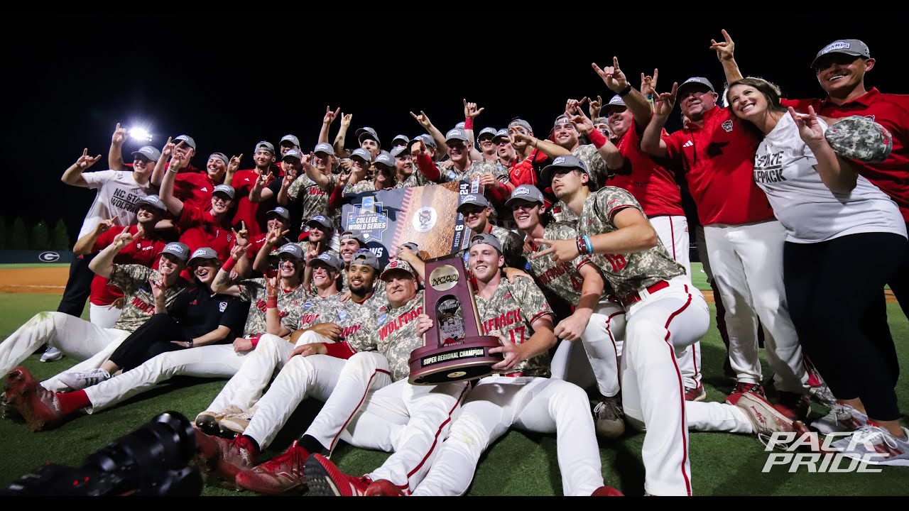 NC State's Elliott Avent, Alec Makarewicz, Logan Whitaker, Eli Serrano ...