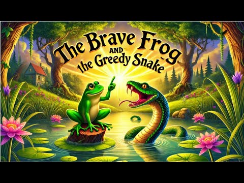 The Brave Frog and The greedy Snake #kids moral story #animation #viral ...