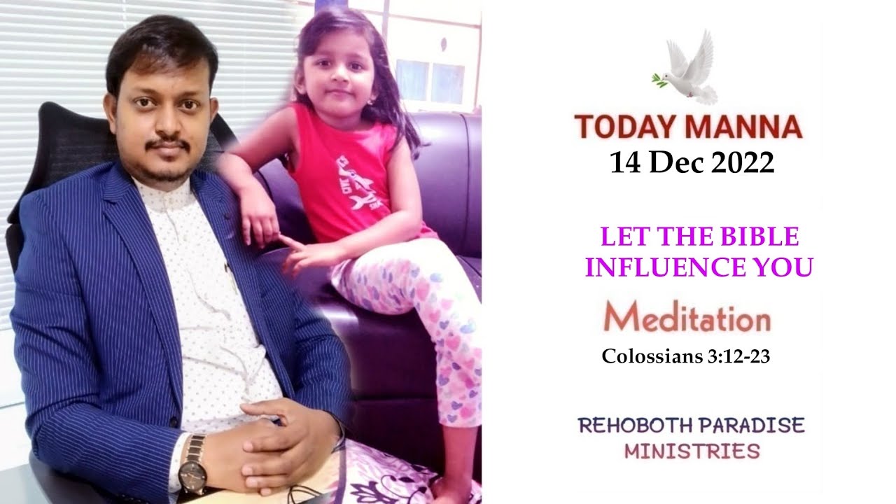 ||Morning manna| Evang.Immanuel David| Let the Bible influence you ...
