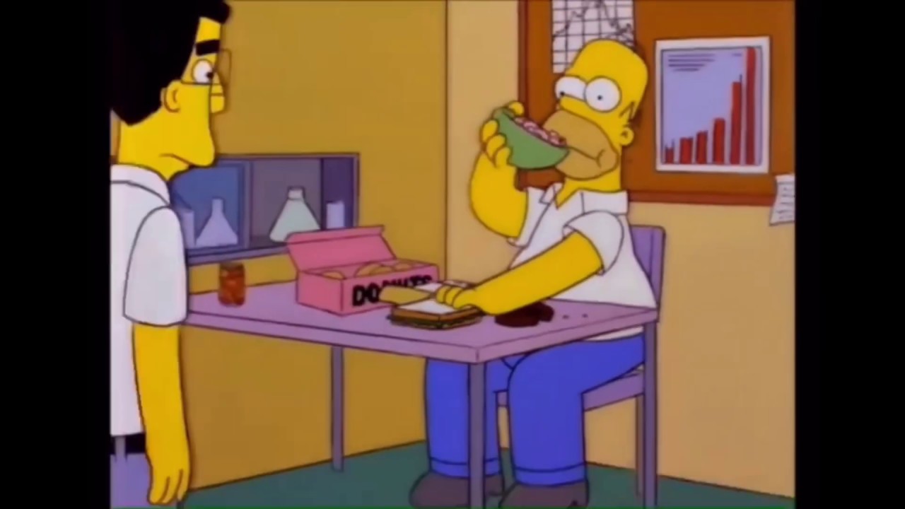 Homer eats more like a duck - 4 May 1997 - S08E23 - YouTube