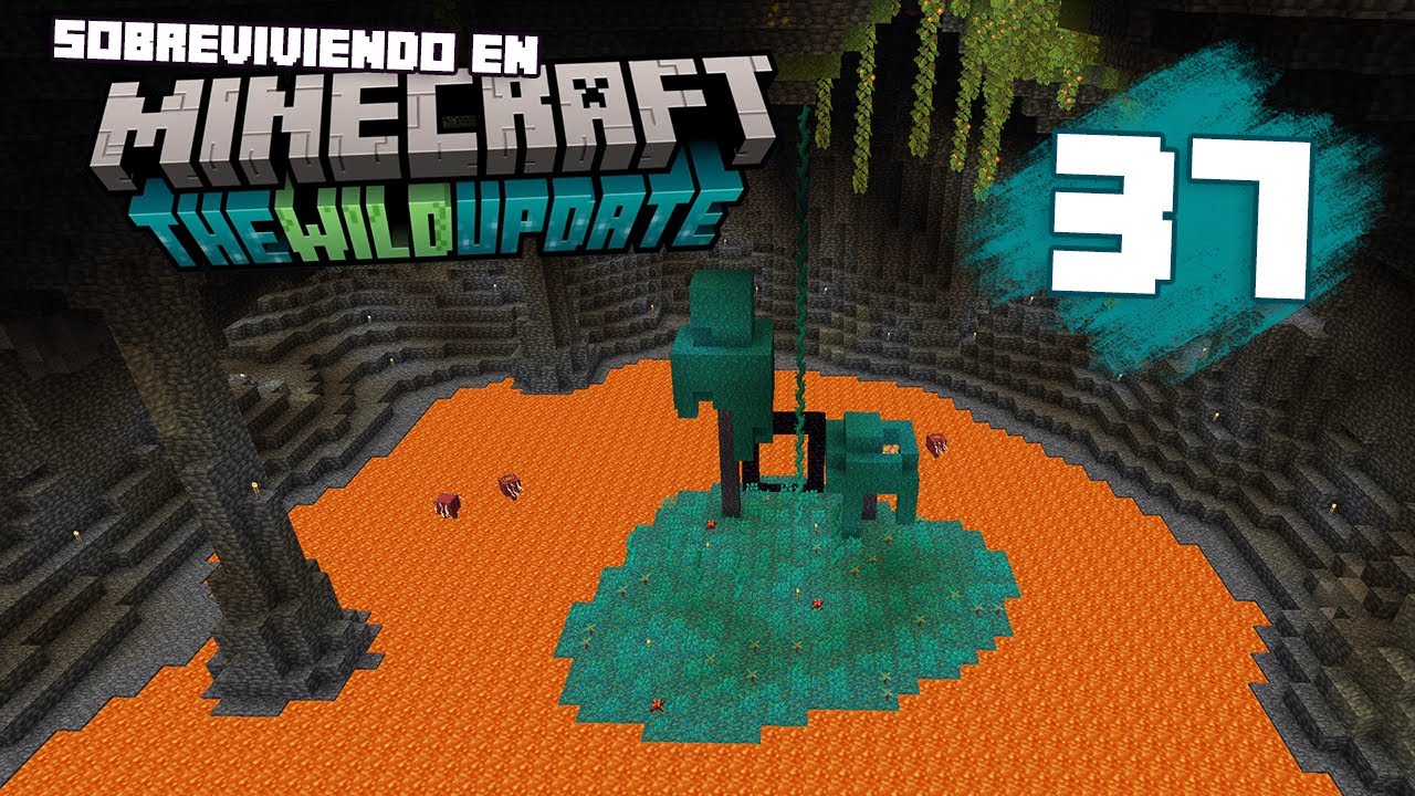 𝗖𝗵𝗮𝗽𝗼𝘁𝗲𝗮𝗻𝗱𝗼 𝗲𝗻 𝗹𝗮 𝗹𝗮𝘃𝗮 | Sobreviviendo en Minecraft #37 - YouTube