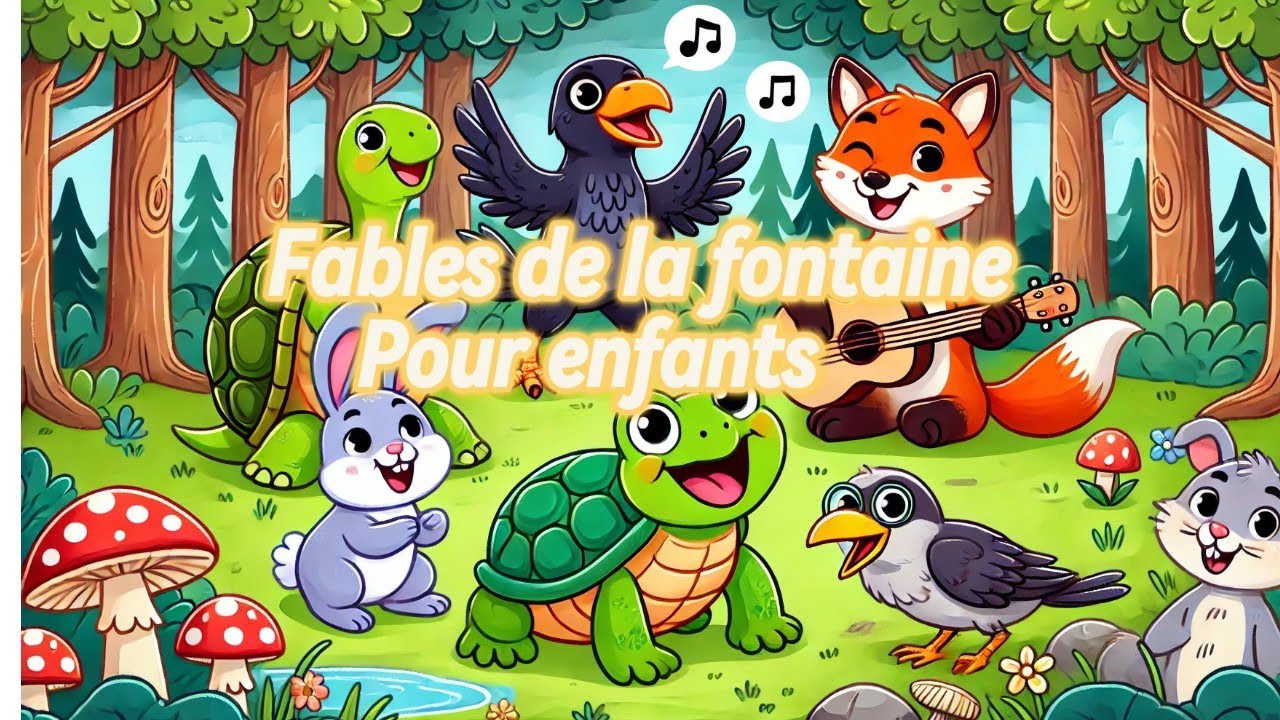 7 Fables de La Fontaine Modernes pour Enfants Histoires Audio d’Animaux ...