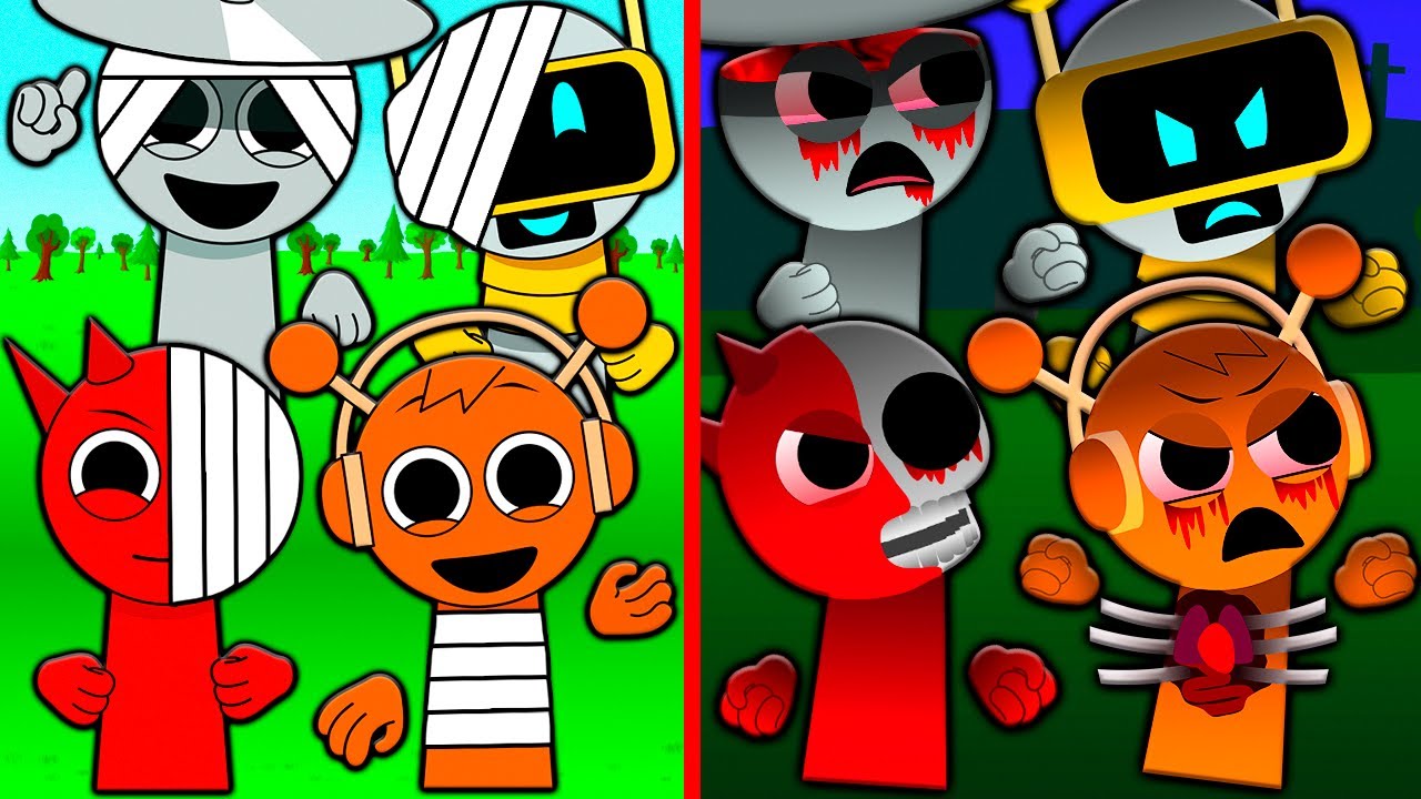 ALL SERIES STORY OF INCREDIBOX SPRUNKI DEAD & ALIVE! OREN RADDY CLUKR ...