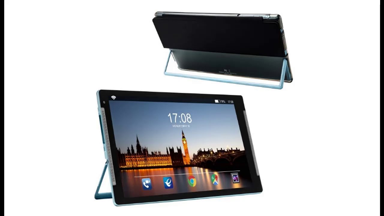TJD 10 inch Tablet with Stand and case - YouTube