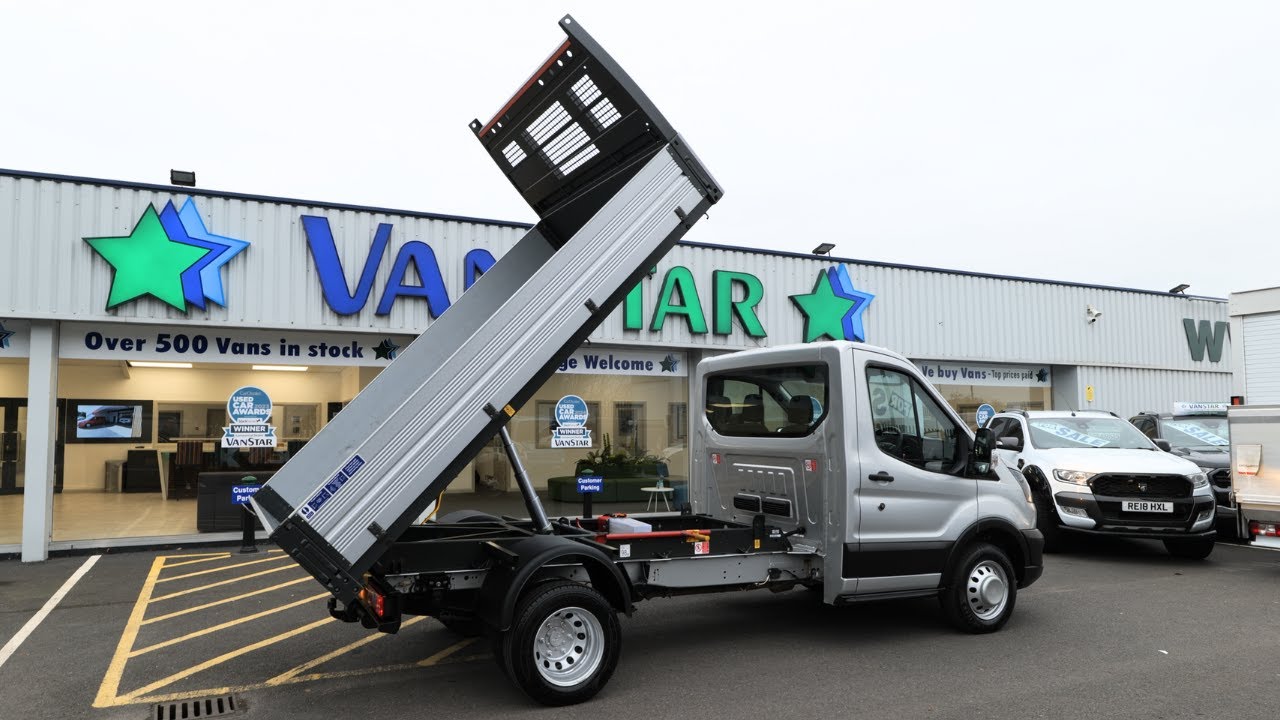 Ford Transit 350 2.0 Leader Edition Tipper Moondust Silver Metallic 170 ...