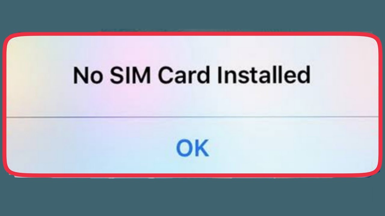 Fix iPhone No SIM card installed Problem Solve in iOS - YouTube