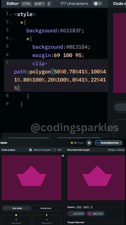 CSS Battle Daily Targets - 2nd May, 2024 #html #css - YouTube