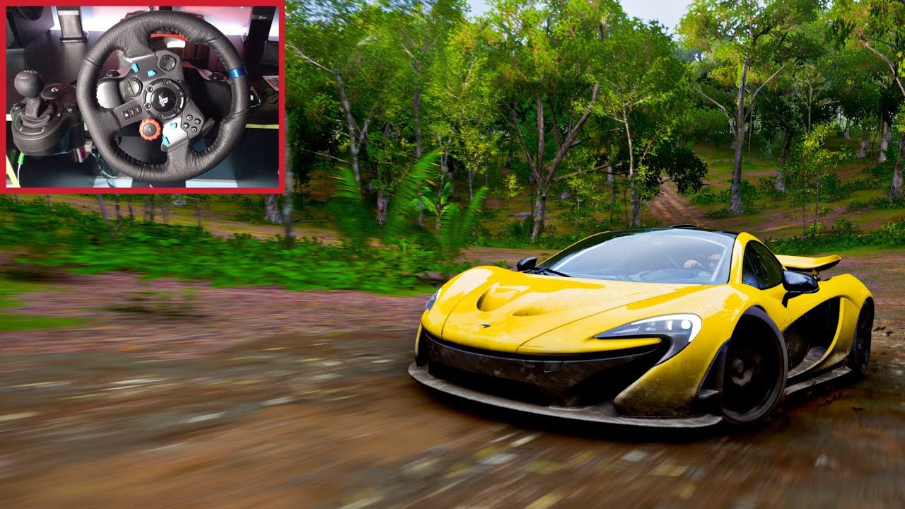 1200 HP McLaren P1 | FH5 - (Steering Wheel + Paddle Shifter) Gameplay ...