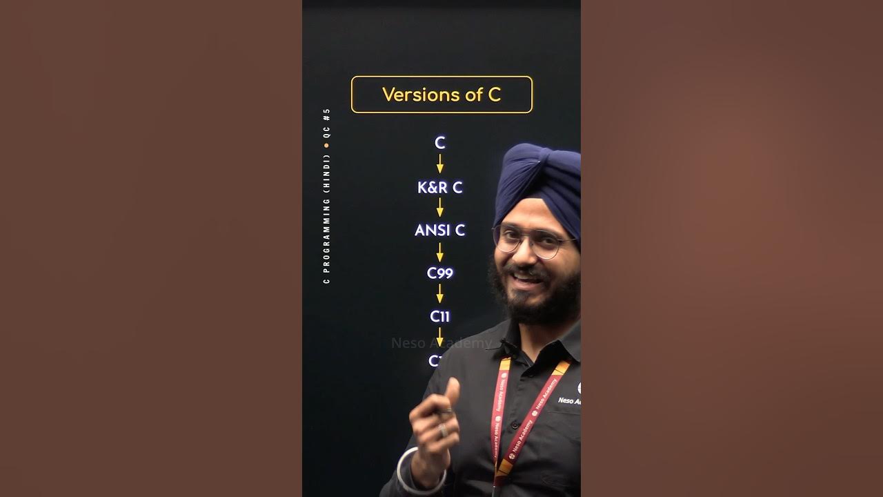 Versions of C Language #CProgramming #NesoAcademy #QuickConcepts - YouTube