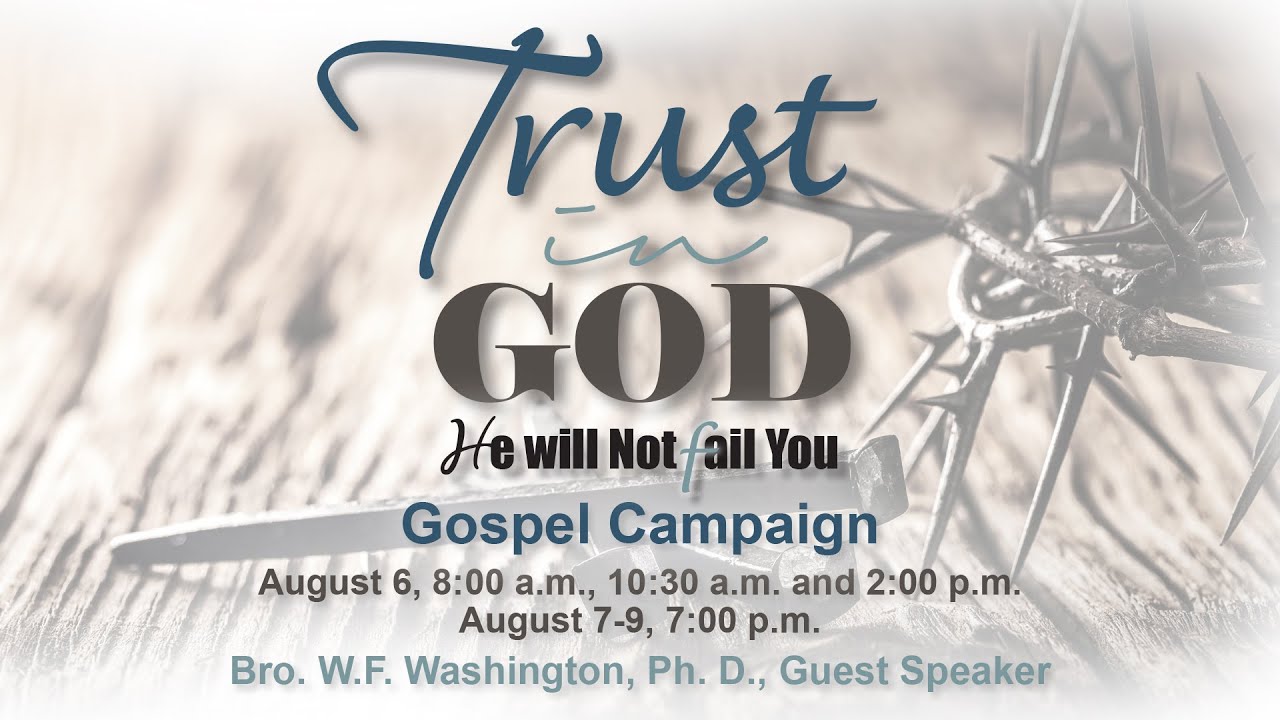 Trust In God! He Will Not Fail You - YouTube