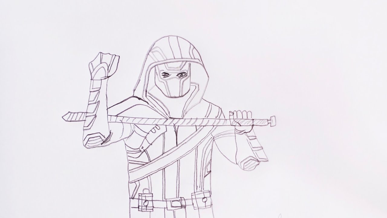 How to draw Ronin Hawkeye From Avengers - YouTube