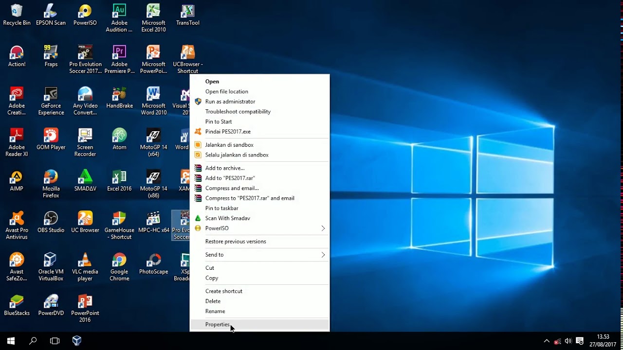 Cara Otomatis Menjalankan Aplikasi Desktop Sebagai Run As Administrator ...