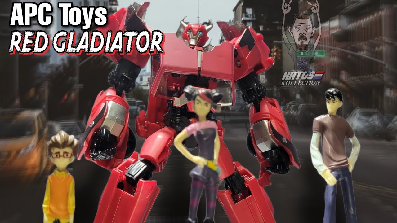 APC Toys Red Gladiator Review Transformers Prime Cliffjumper KO - YouTube