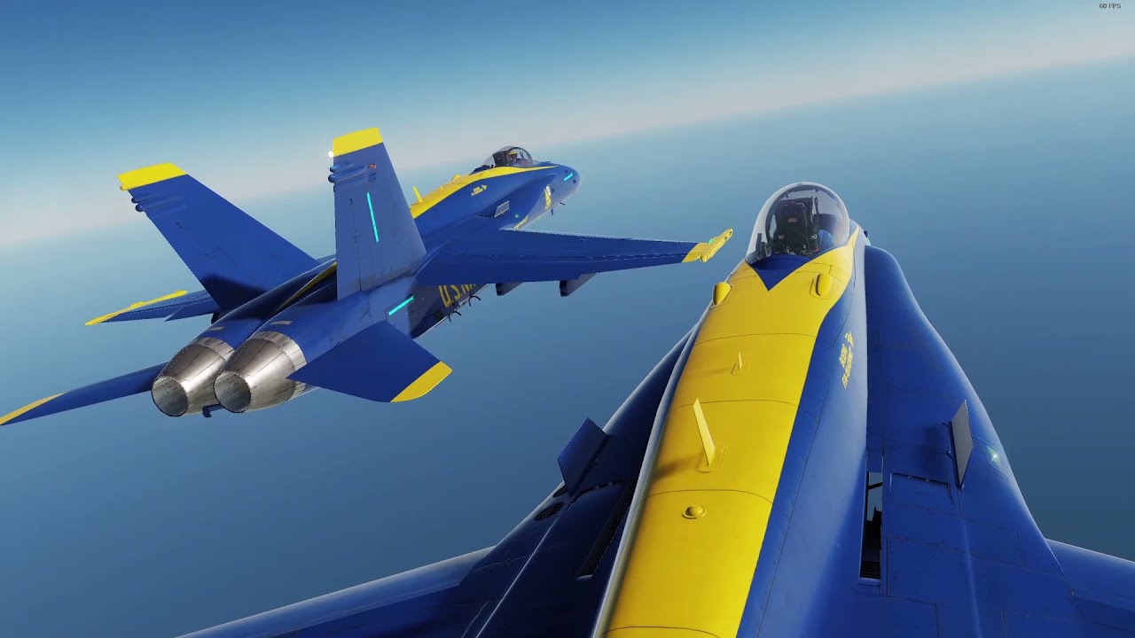 DCS Moments | F-18 Blue Angels Aerobatics, Formation, Canopy Roll ...