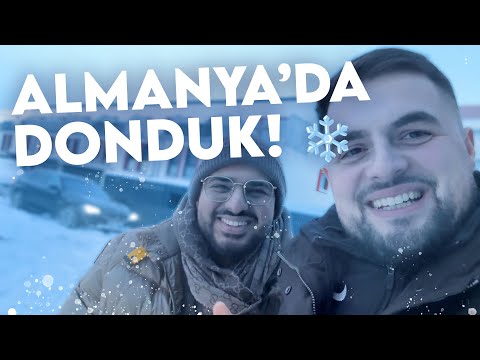 Almanya’da Donduk -14 Derece! ❄️ Araba İle Karda Kaydık & Maç İzledik