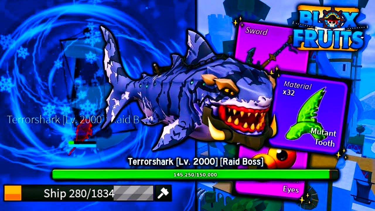 Hunting TERROR SHARK with KITSUNE in Blox Fruits - YouTube