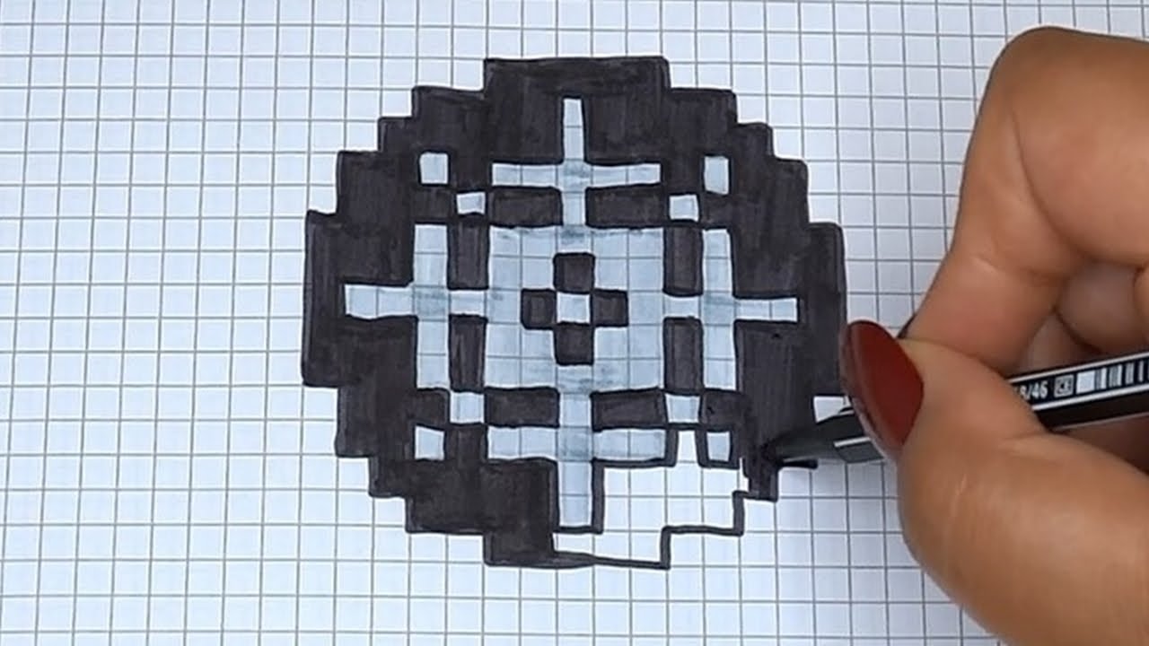 DIY Handmade Drawing Pixel Art | How to draw a cute Spiders Web ...