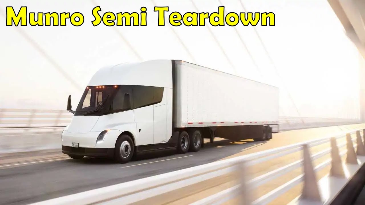 Munro Live Announces Tesla Semi Teardown - YouTube