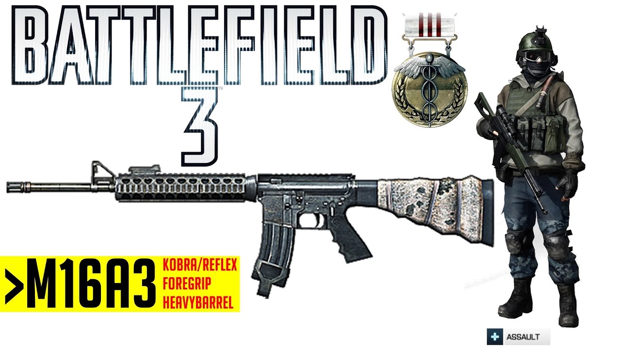 Assault V2 - M16A3 Kobra or Reflex + Foregrip & HeavyBarrel! [LeftClick ...