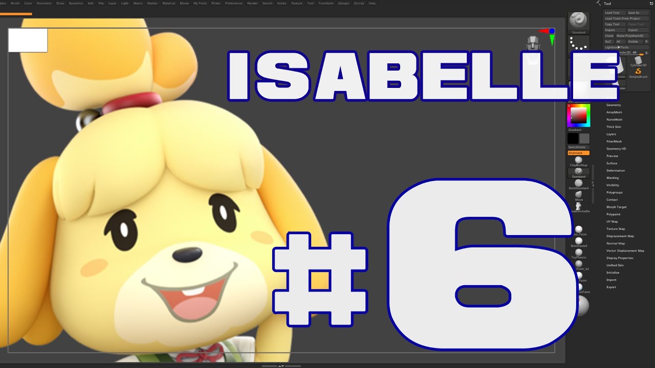 【Modeling Stream】 Isabelle Part 6 - YouTube