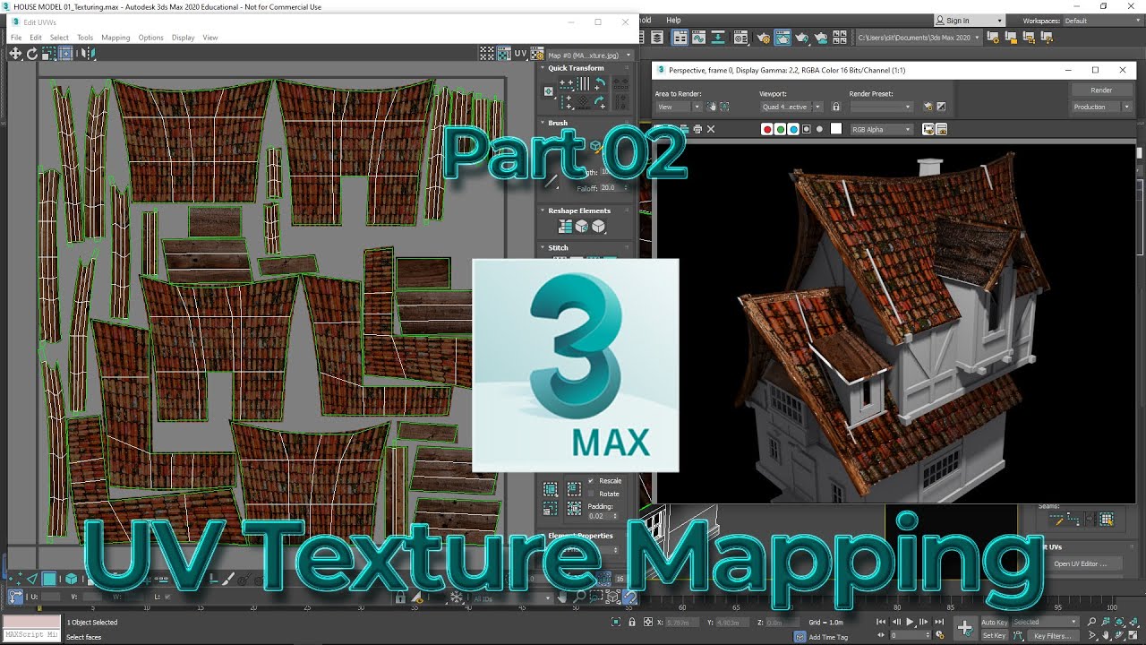 Photoshop Texture Mapping w/ for 3ds Max 02 - YouTube
