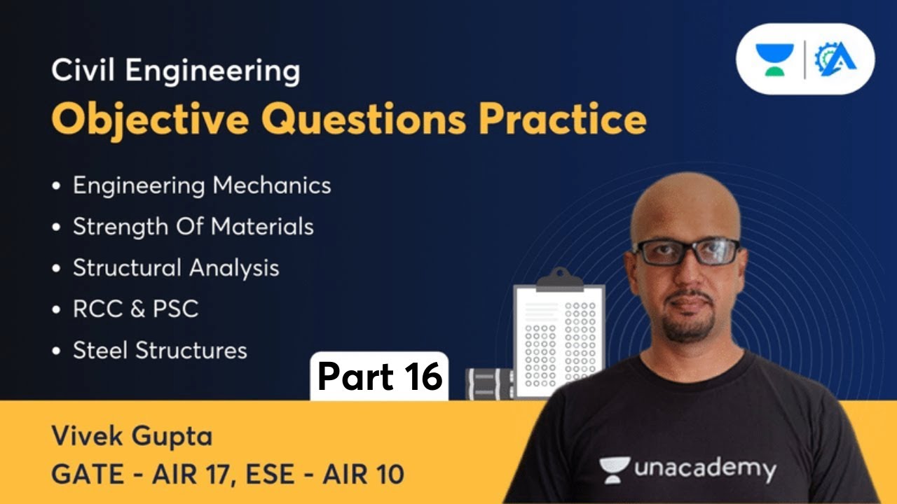 Civil Engineering Objective Questions Practice | Part 16 | GATE & ESE ...