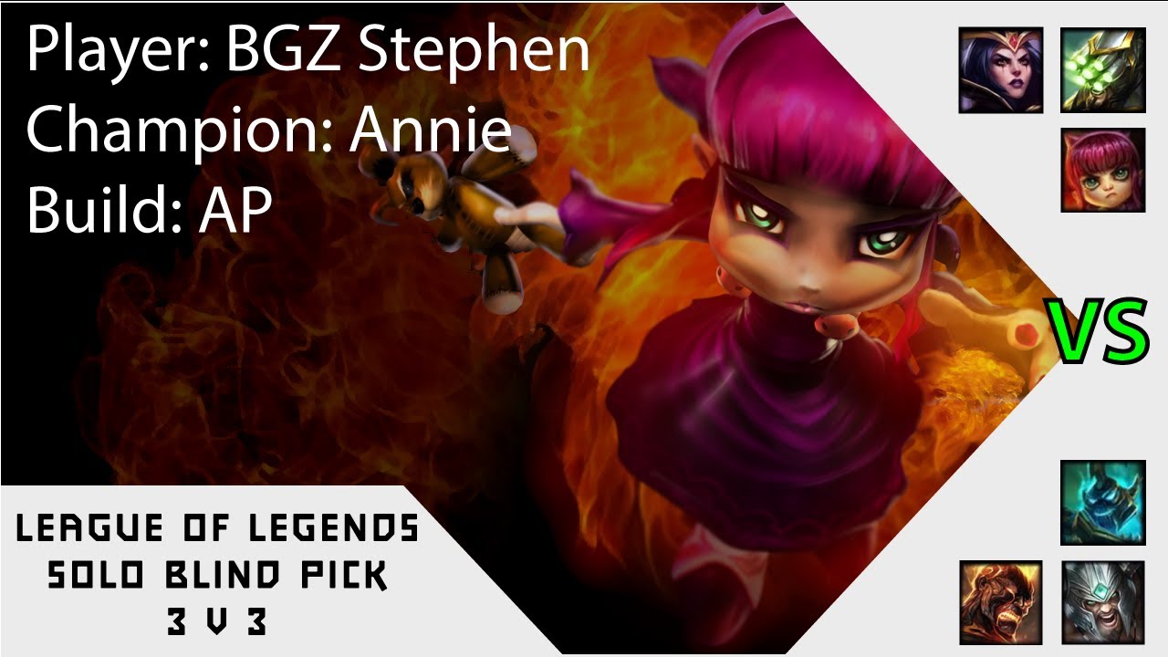 [LOL] Annie - AP Build - Annie, LeBlanc, Master Yi VS Brand, Tryndamere ...