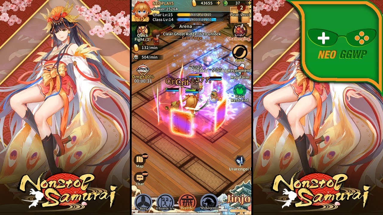 Nonstop Samurai (English) (Android iOS XAPK) - Idle RPG Gameplay, Stage 1 - 32 - YouTube