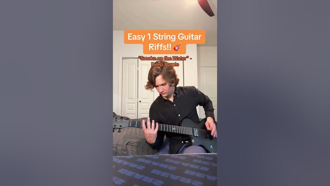 Easy 1 String Guitar Riffs 🎸 #guitartutorial #shorts - YouTube