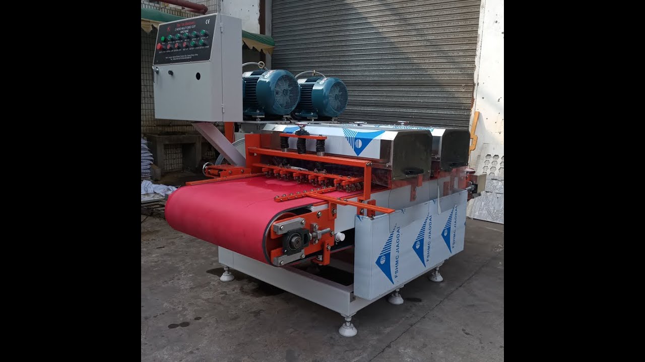 BT-800 Double Spindle Automatic Mosaic Cutting Machine - YouTube