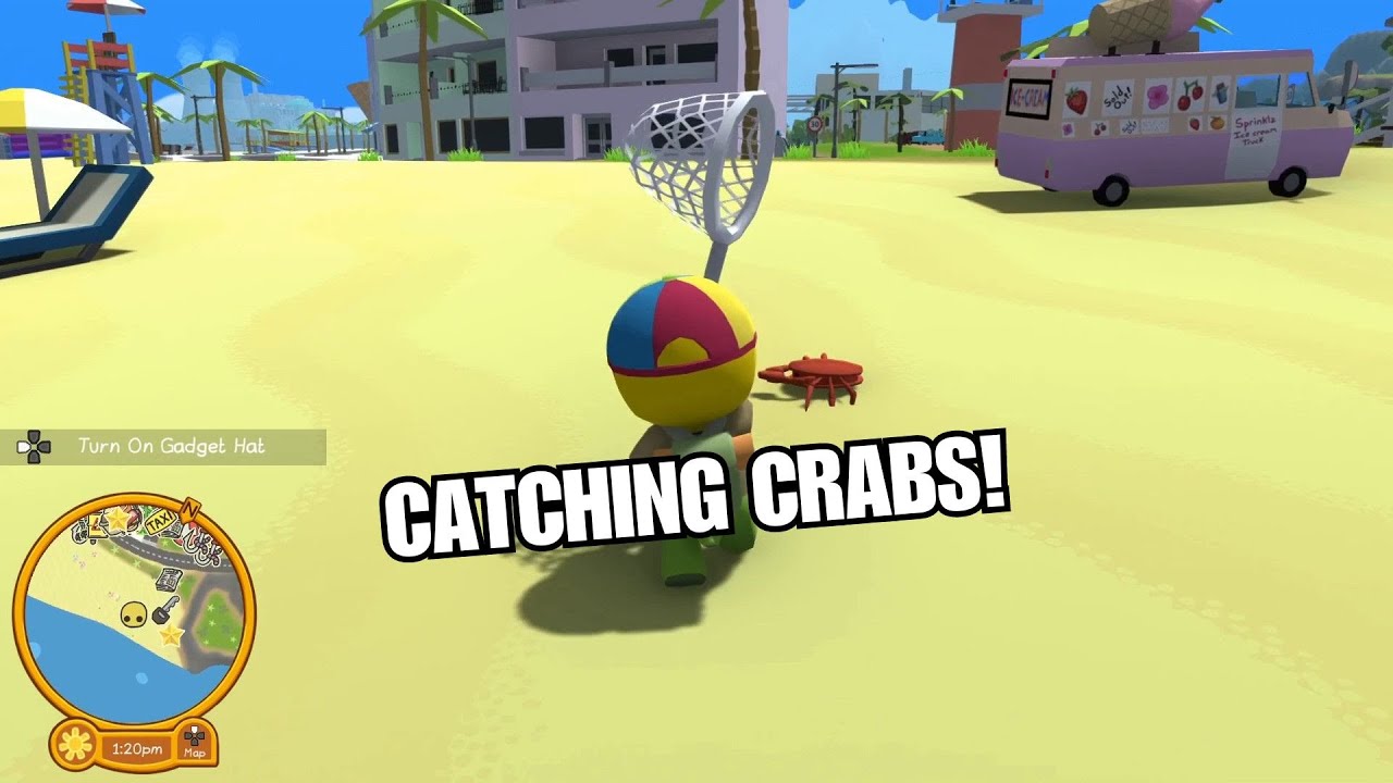 DOWN IN THE SAND! UNLOCKING the BUCKET HAT! CATCHING CRABS! NEW UPDATE ...