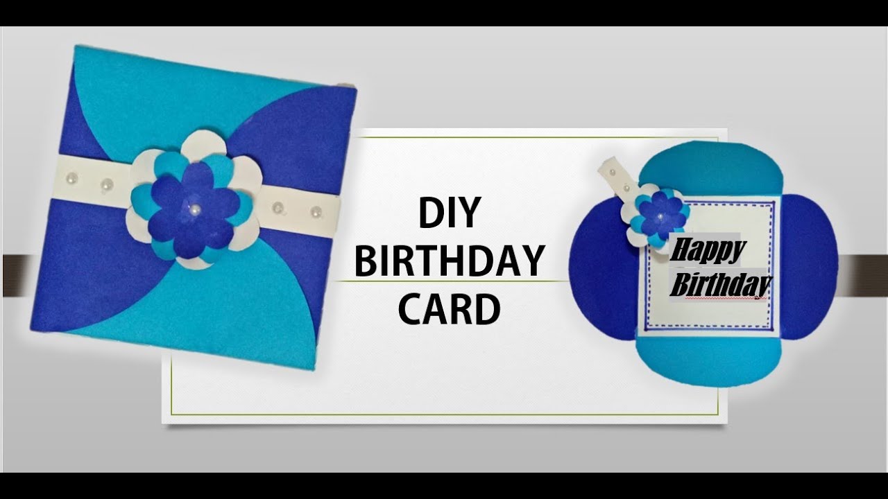 DIY Birthday Card /Easy and Quick Card Making / DIY Greeting Card Step ...