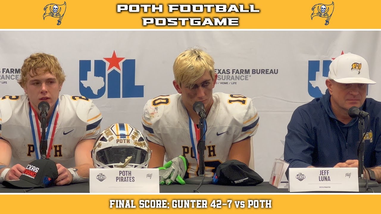 Poth State Championship Press Conference - YouTube