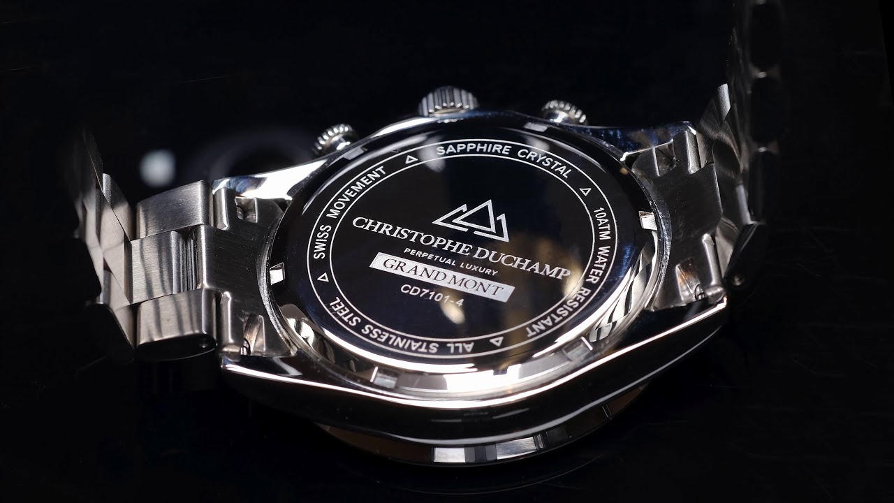 Luxury Men's Watches by Christophe Duchamp - Grand Mont - Steel - YouTube