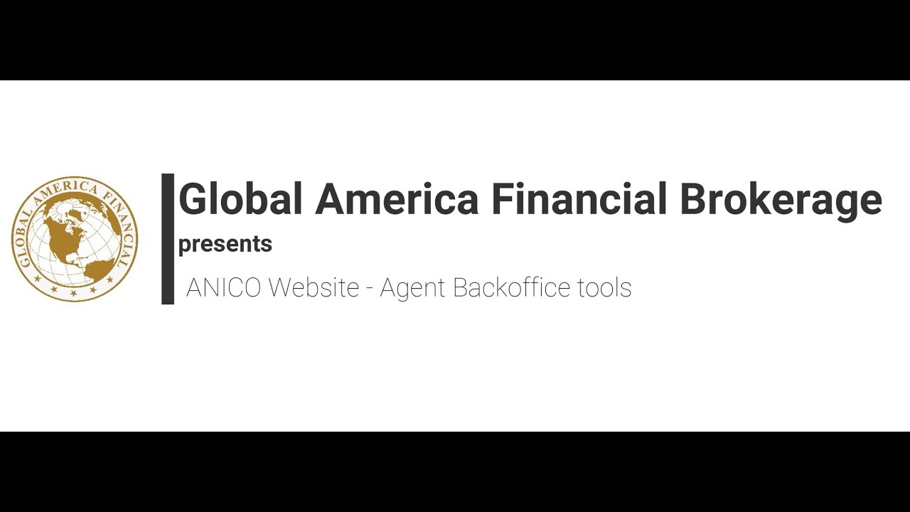 ANICO Website Agent Backoffice Tools - YouTube
