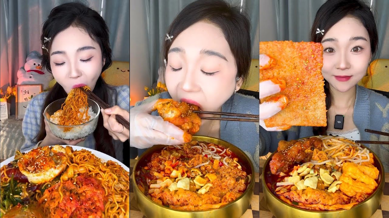 Hot & Fiery Ramen 🌶🍜 | Spicy Food ASMR Eating Show - YouTube