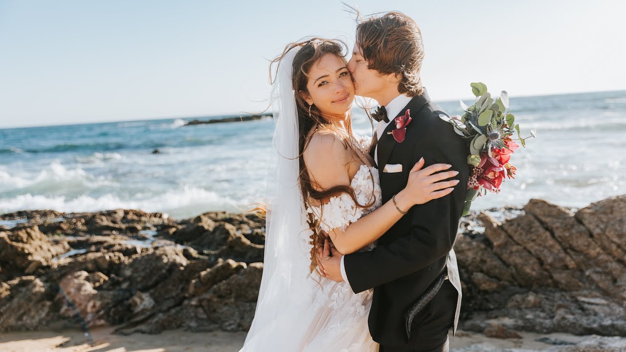 Maddie & Jeremy Crystal Cove Beach Wedding Highlight Film - YouTube