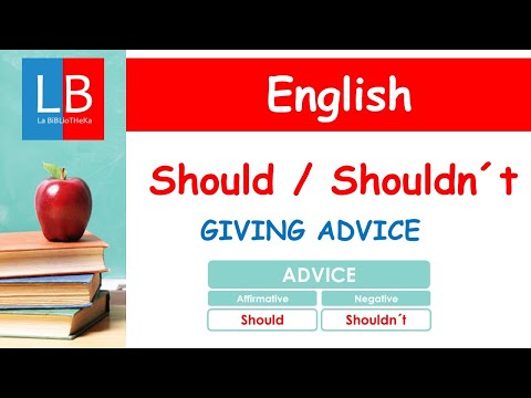 SHOULD / SHOULDN´T. Inglés para niños ✔👩‍🏫 PRIMARIA
