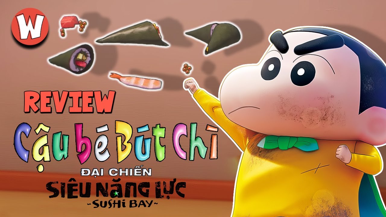 REVIEW SHIN: CẬU BÉ BÚT CHÌ | ĐẠI CHIẾN SIÊU NĂNG LỰC SUSHI BAY - YouTube