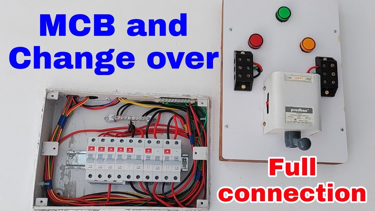 MCB Box and Changeover Board connection wiring ।। electric main board ...